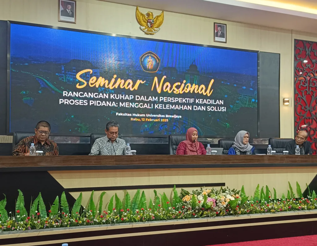 Seminar Nasional FH UB: Rancangan KUHAP Dalam Perspektif Keadilan ...